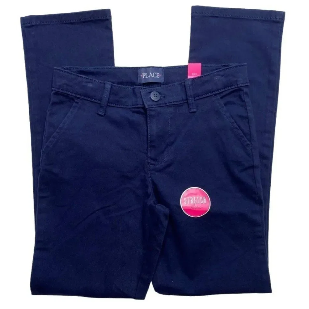 Childrens Placee | Bottoms | Childrensplacegirls Bluechino Pants School ...